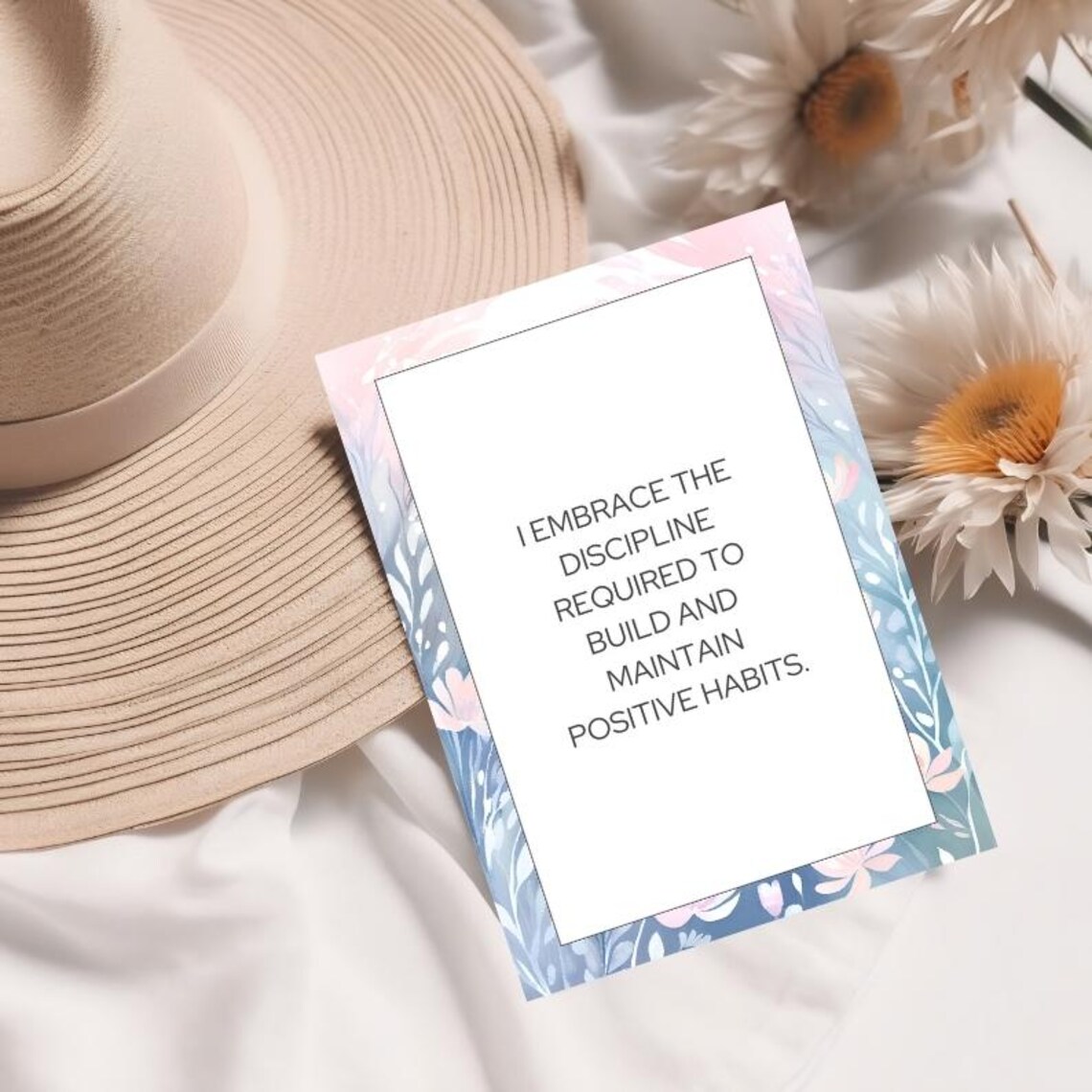 Habit Formation Affirmations / Digital Card Set / Positive Affirmation ...