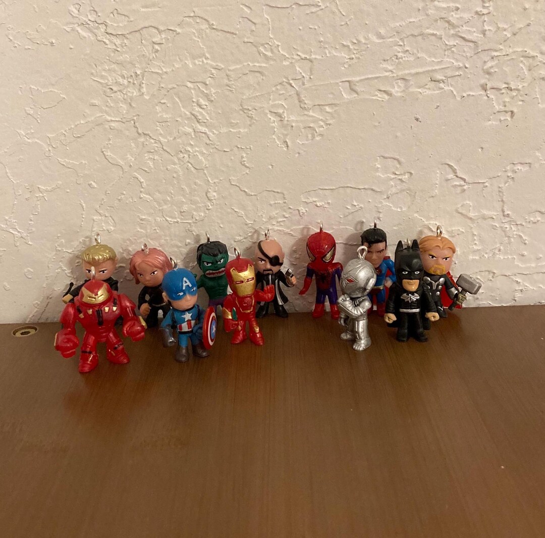 Set of 12 Repurposed Miniature Derpy Avengers Christmas Ornaments - Etsy
