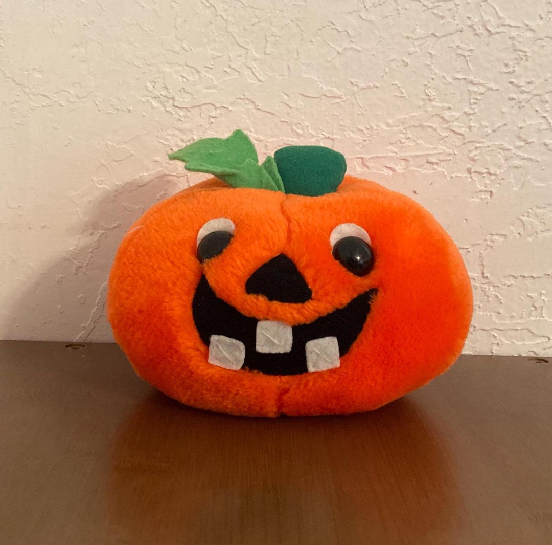 Adorable Vintage Jack-o'-lantern Plush by Dakin - Etsy