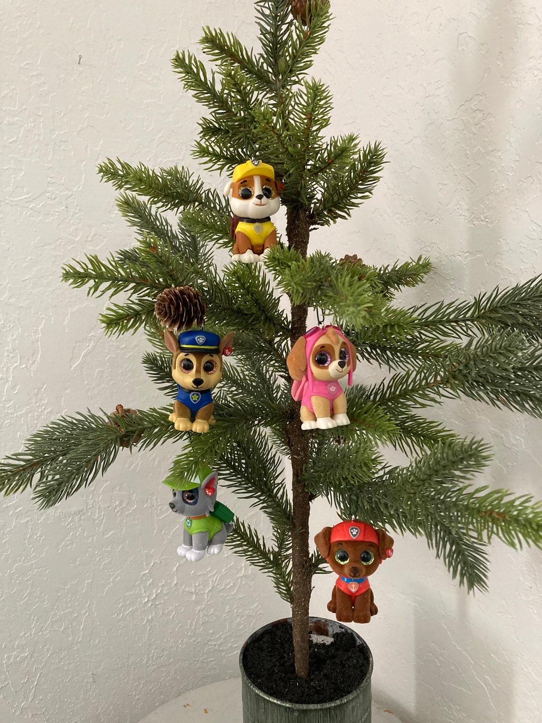 Repurposed Paw Patrol Tiny Boo Christmas Ornaments-chase/marshall/sky ...