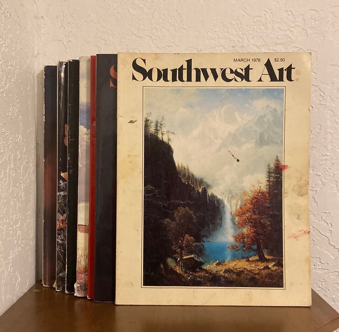 Group of 8 Vintage Southwest Art Magazines-march 1978/ Feb, Aug 1980 ...