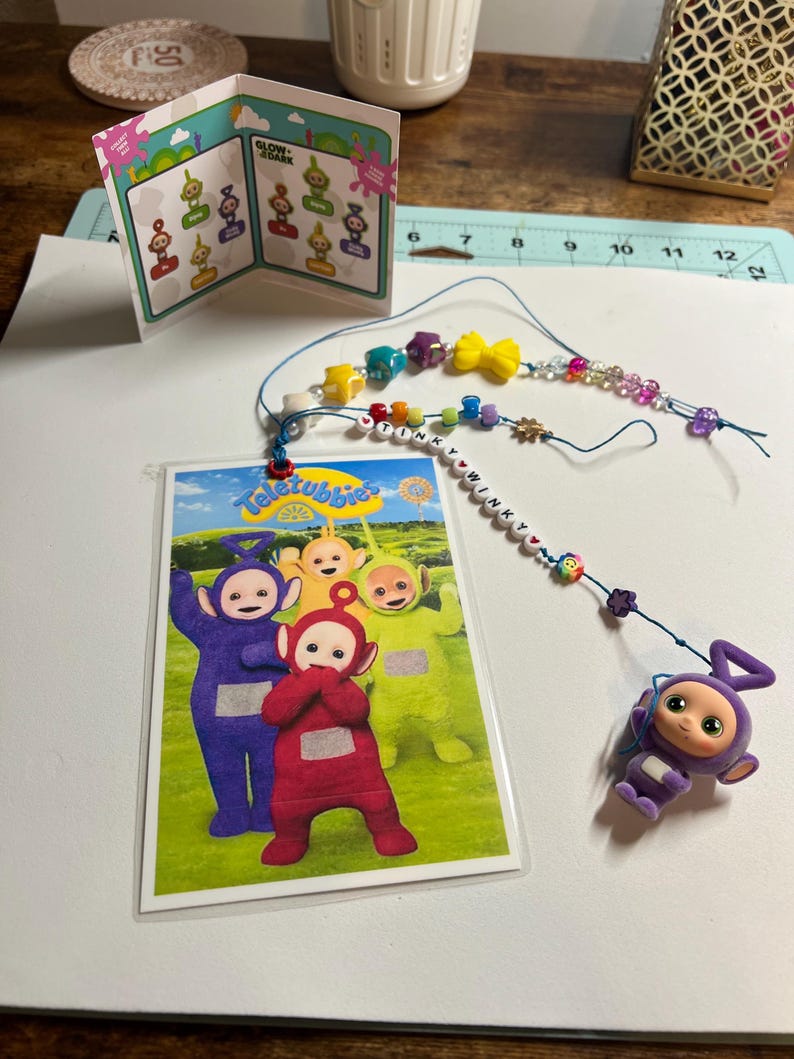 Teletubbies Featuring Tinky Winky Junk Journal Charm/bookmark - Etsy ...