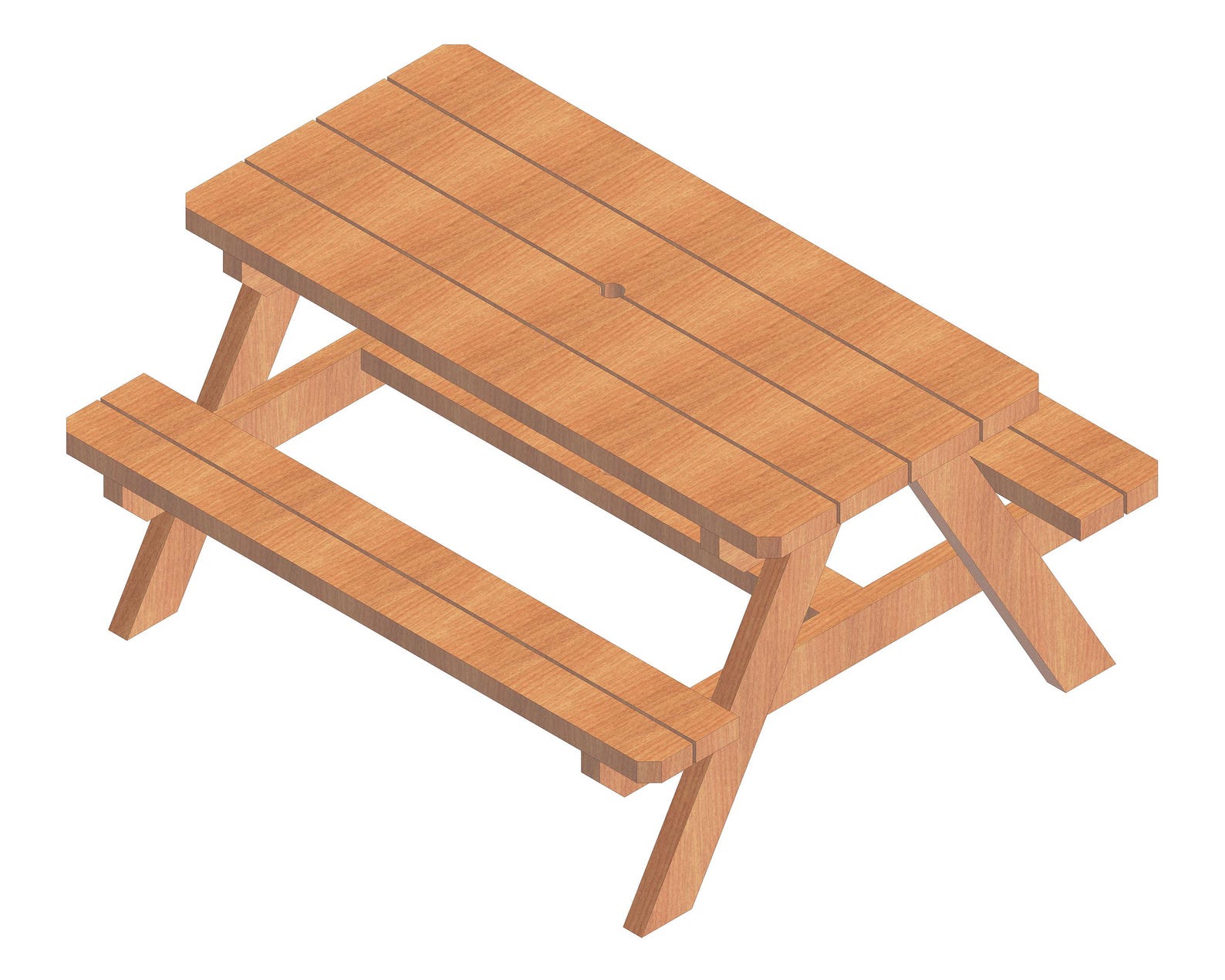 Child-size Picnic Table Parts List and DIY Build Plans - Etsy