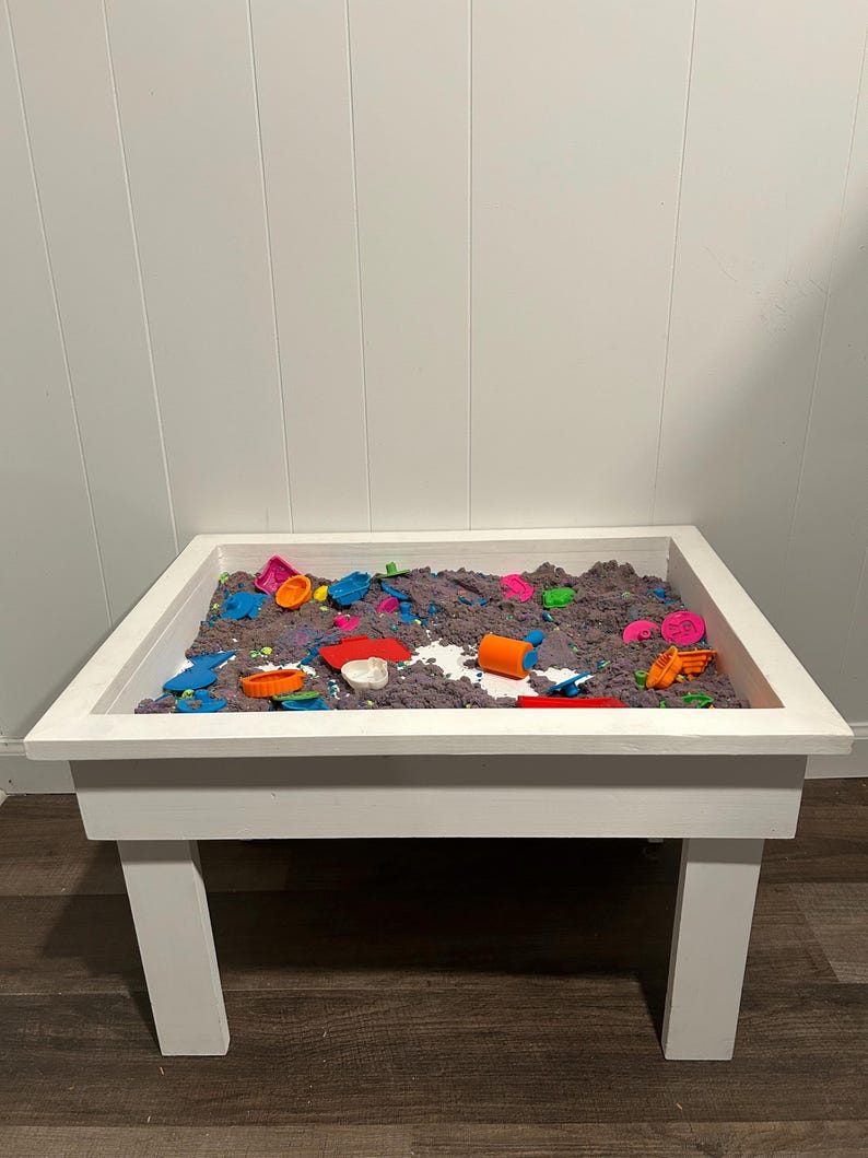 Toy Storage | Sensory Play Table Parts List and DIY Build Plans - Etsy