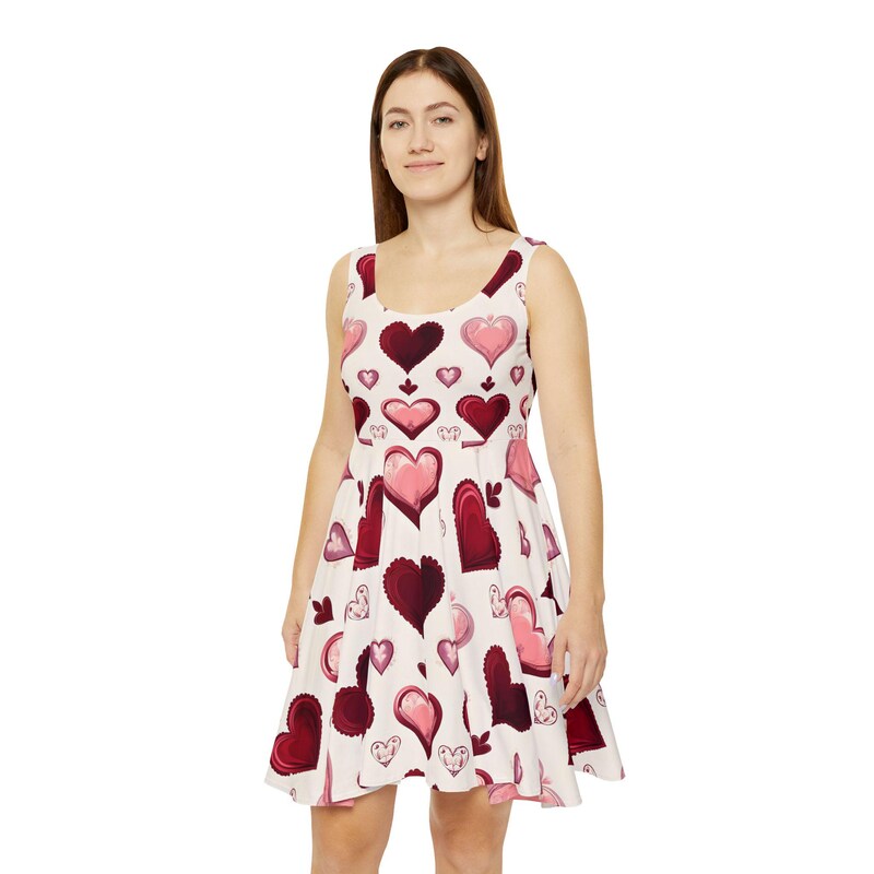 Heart Print Dress - Etsy