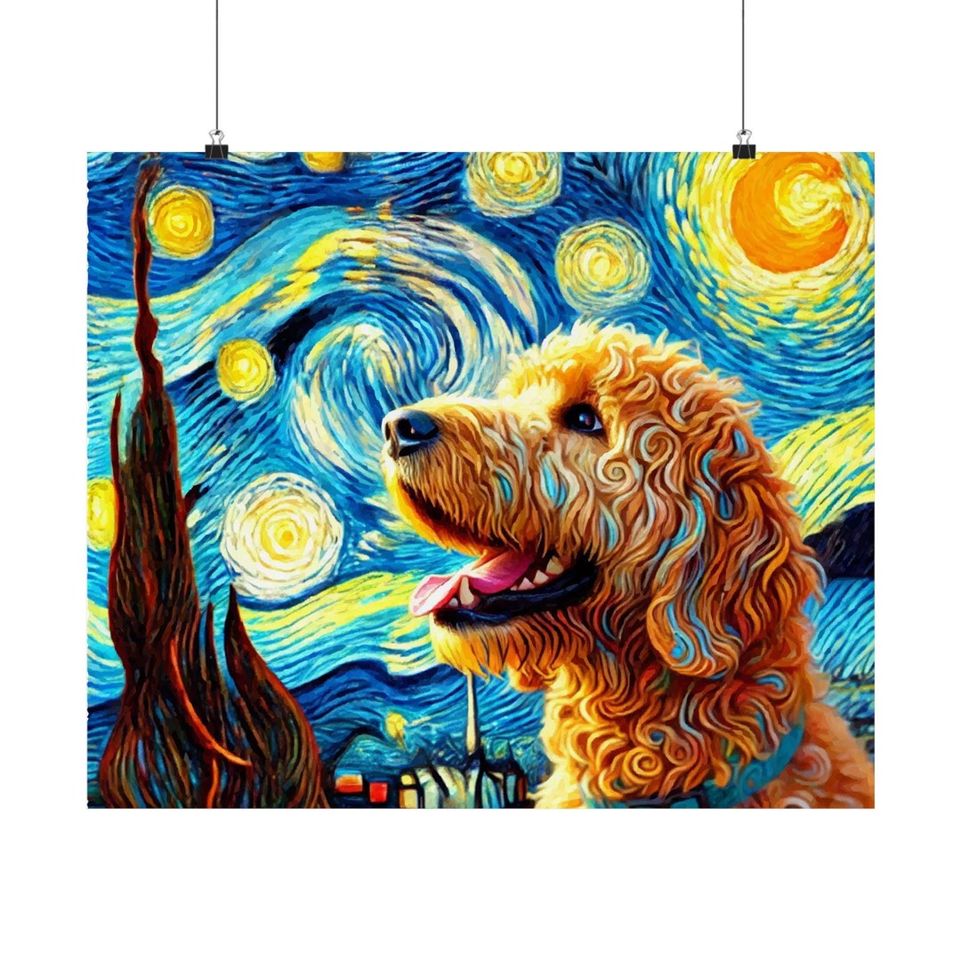 Goldendoodle Wall Art, Matte High Quality Resolution Poster, Comes in ...
