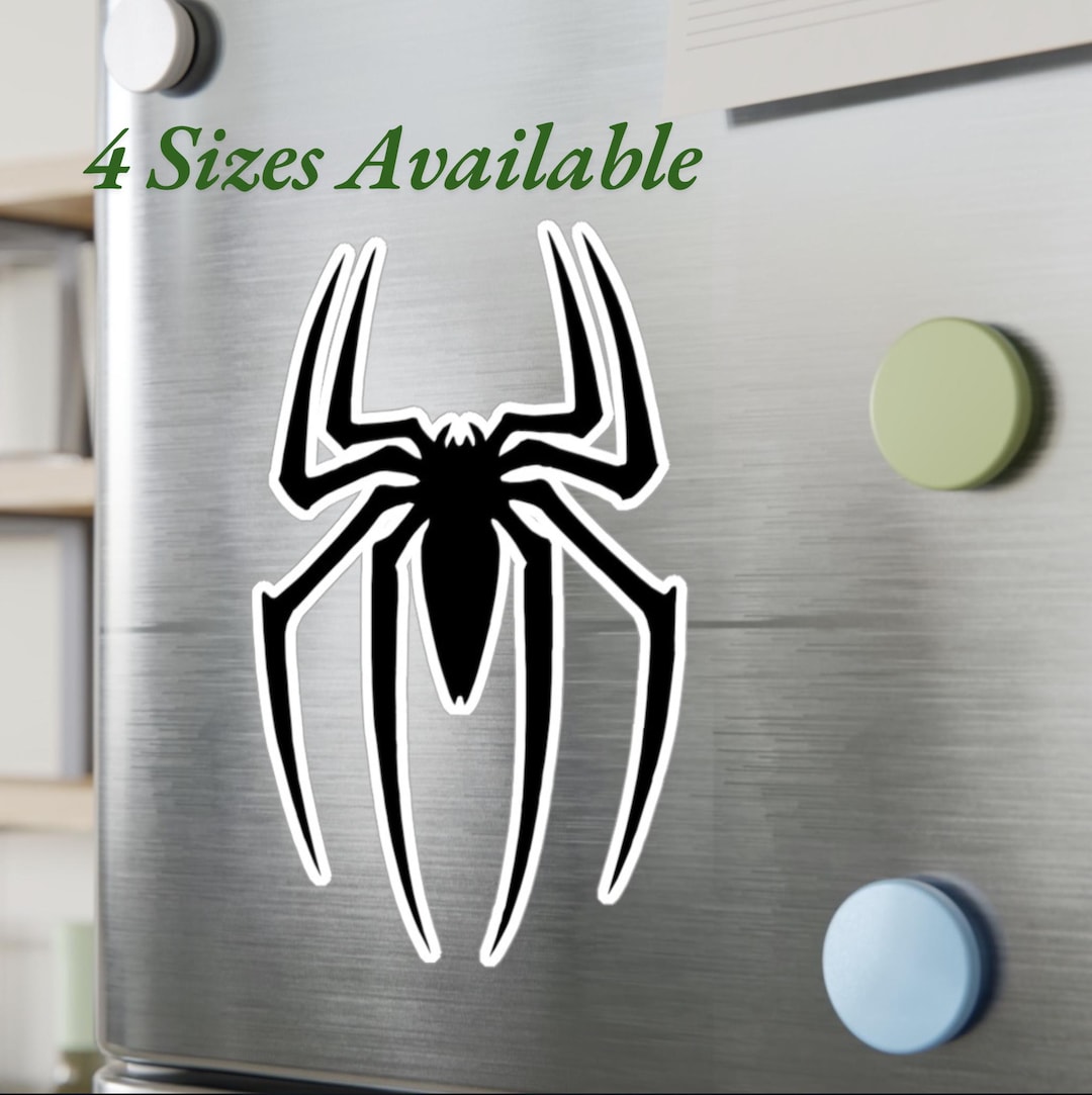 Black Spiderman Sticker Marvel Decal for Laptops Superhero Car Sticker ...