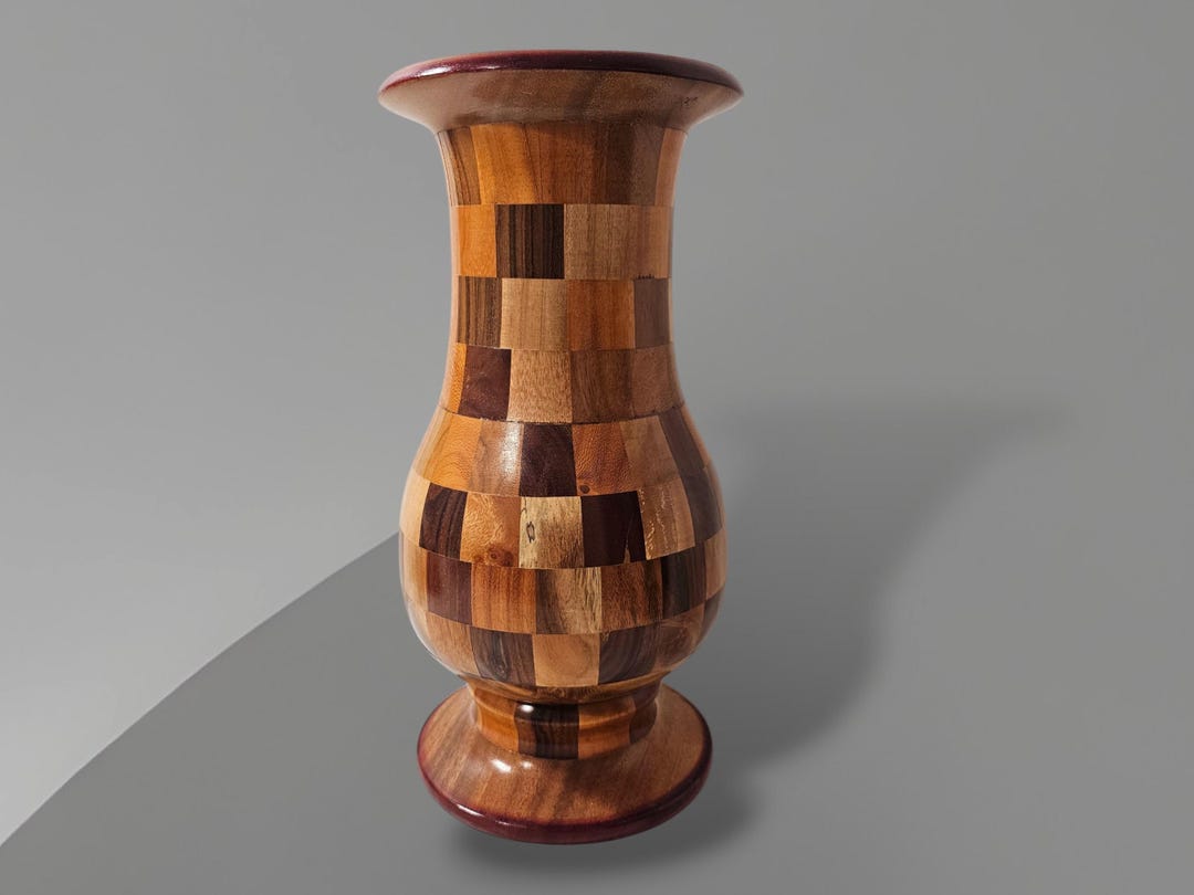 Large Wooden Vase - Etsy