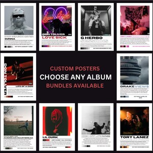 Custom Album Cover Art Poster (printed) - Etsy