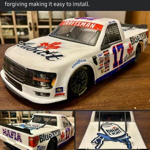 Wrap for NASCAR PROLINE Losi Body - Ford F150- Sticker Graphics Decal ...