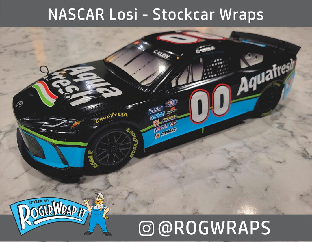 NASCAR LOSI Wrap - Custom MTO Replicas Toyota Camry Tundra Ford Mustang ...
