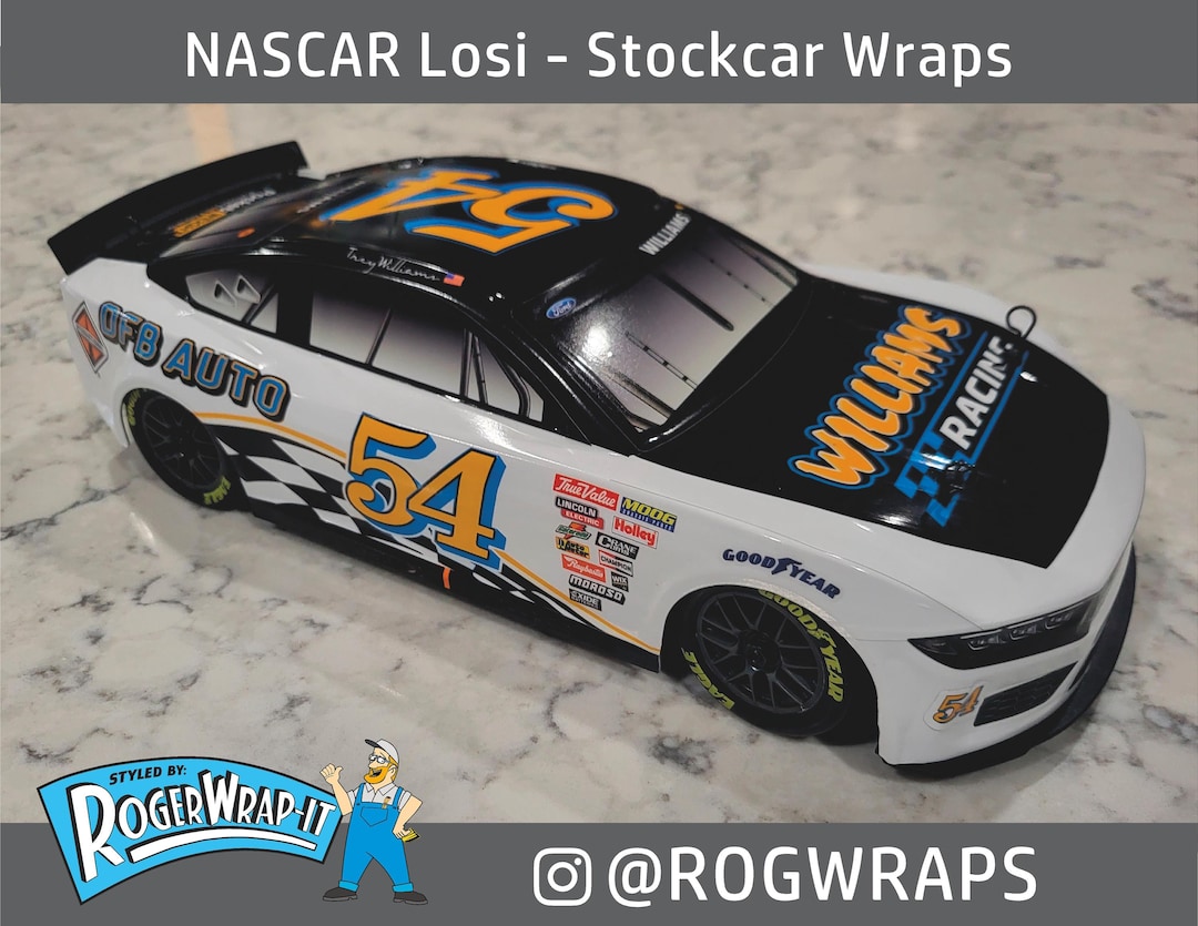 Wrap for NASCAR Losi Body - Ford Mustang - LOS-1918 - Sticker Graphics ...