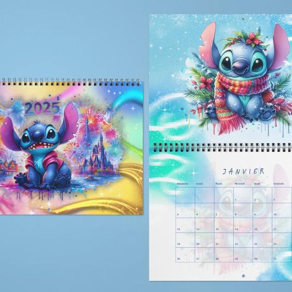 Lilo and Stitch 2025 Calendar - Etsy