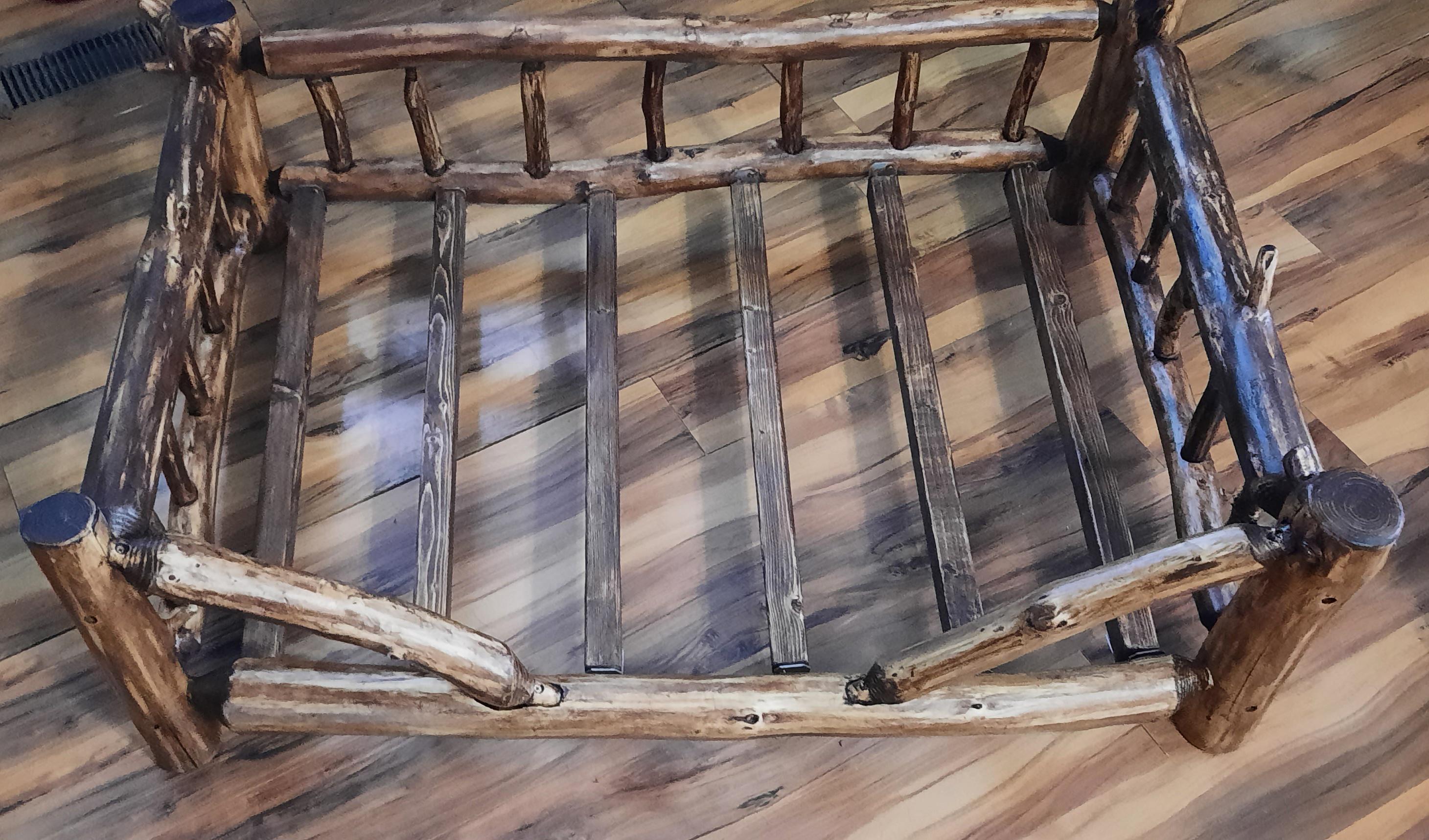 Large Hancrafted Log Dog Bed - Etsy