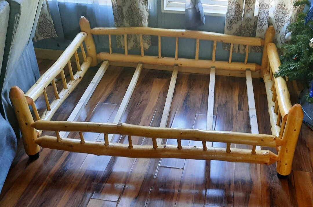 Handcrafted Log Dog Bed - Etsy