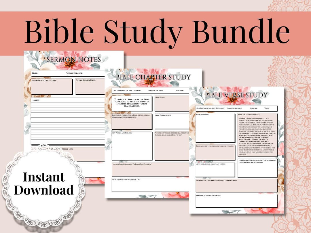 Bible Study Bundle - Etsy