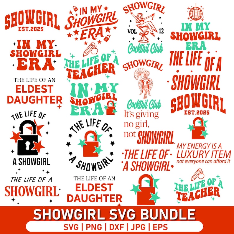 Showgirl SVG | Vegas Dancer SVG Bundle | Burlesque SVG Png | Cabaret ...