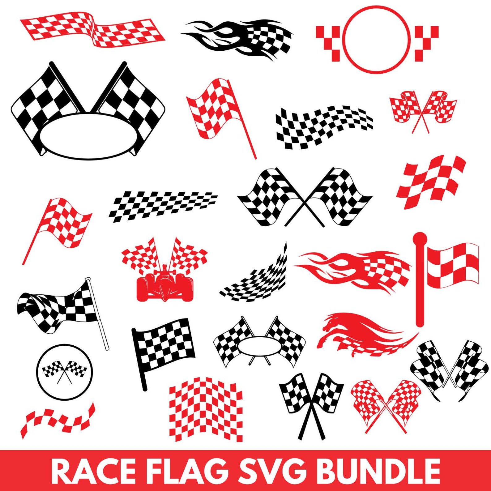 Race Flag Svg Bundle,racing Flag Svg,checkered Flag Svg,race Car ...