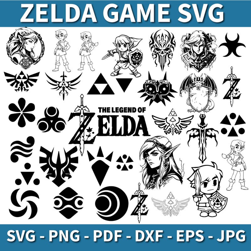 Vector Art Zelda - Etsy