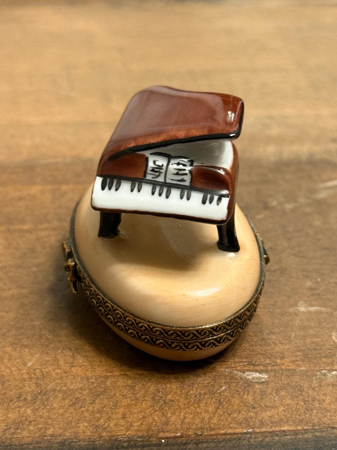 Vintage Chamart Limoges Grand Piano Trinket Box, Hand Painted Musical ...