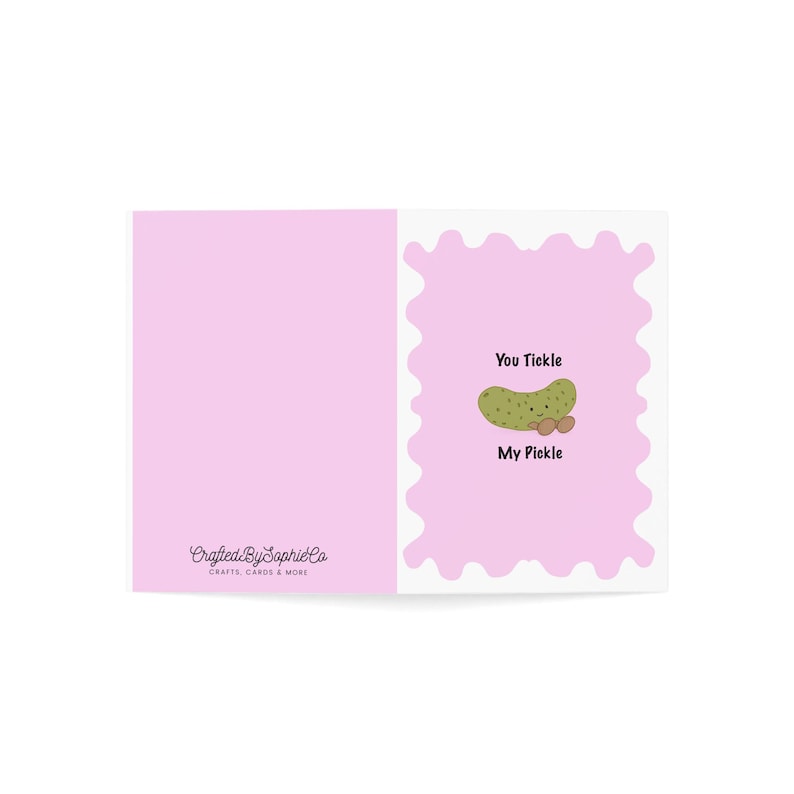 You Tickle My Pickle Valentines Day Card, Jellycat Card, Funny Pickle ...