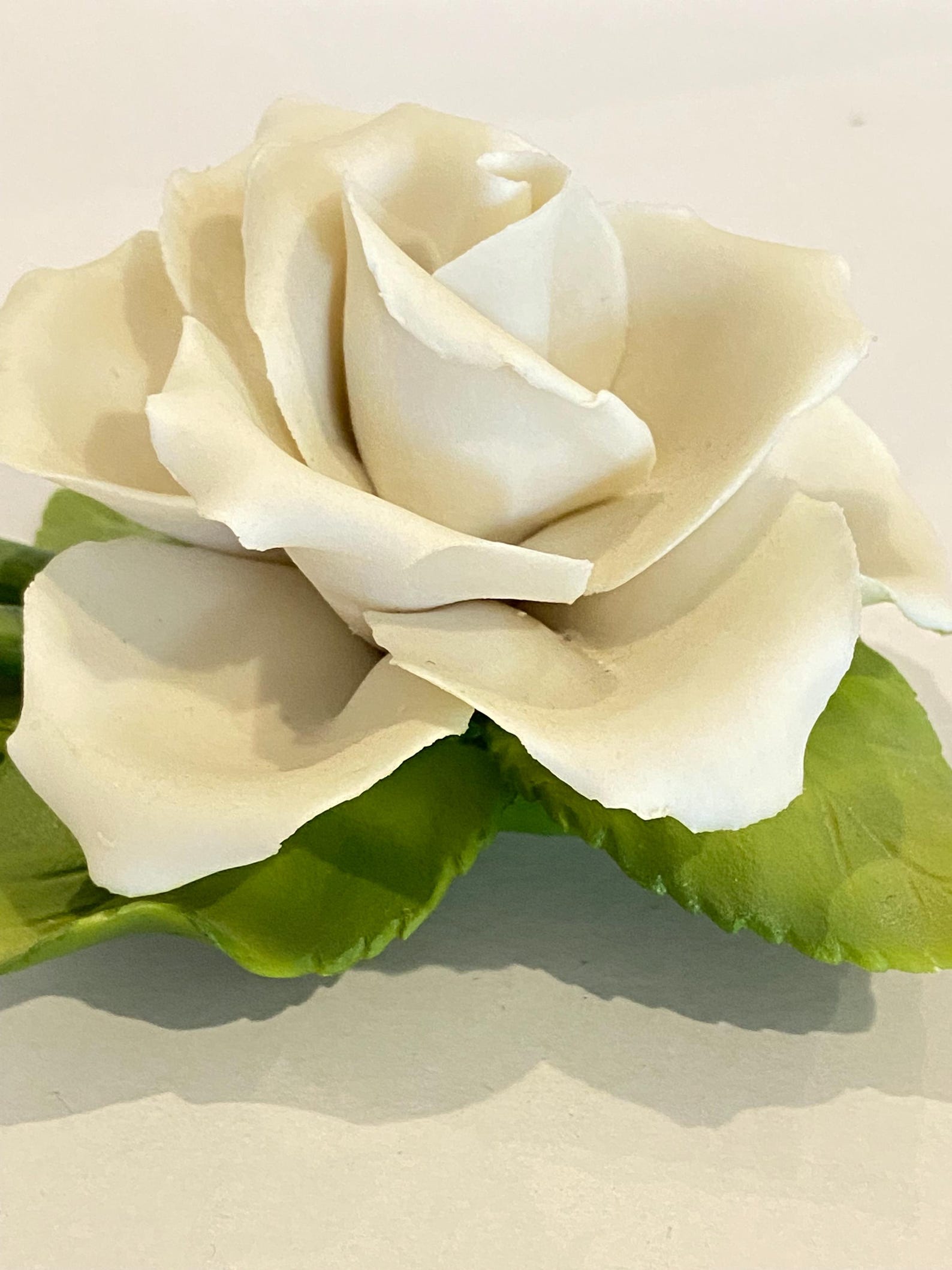 Capodimonte Vintage Ceramic White Rose With Stem Made in Italy - Etsy