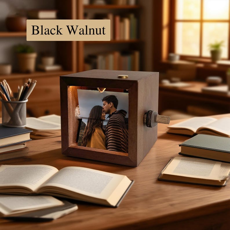 Custom Flip Book Frame Animation Wood Box,wooden Animation Album With ...