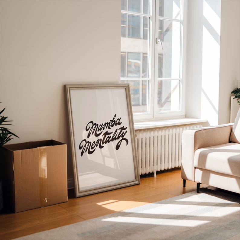 Mamba Mentality 2 PACK Kobe Bryant Posters NBA Black Mamba Basketball ...