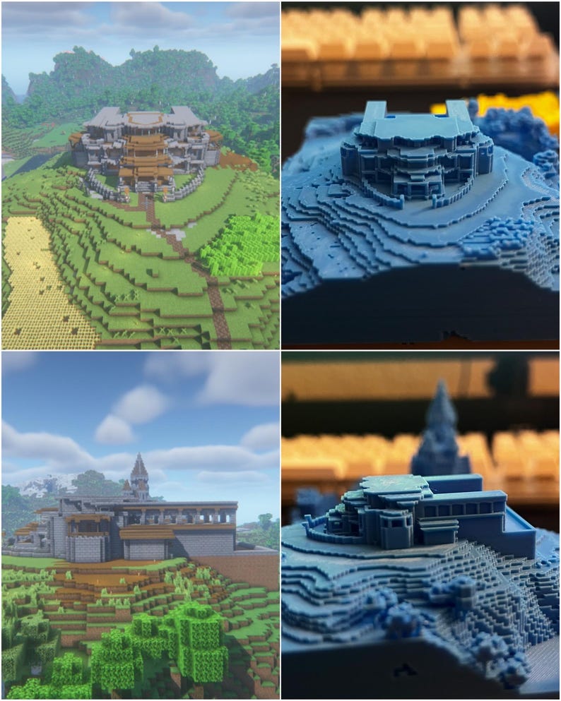 Custom 3d Printed Minecraft - Etsy