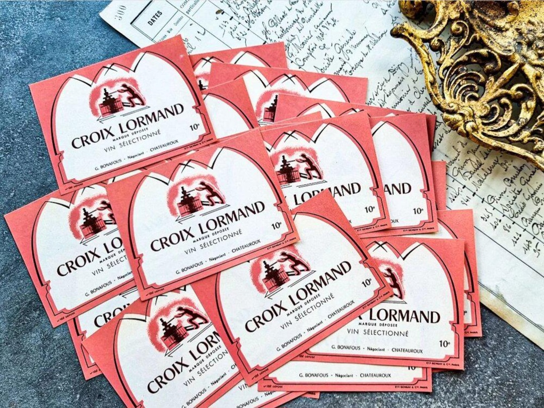 Vintage French Wine Labels Sets - Etsy