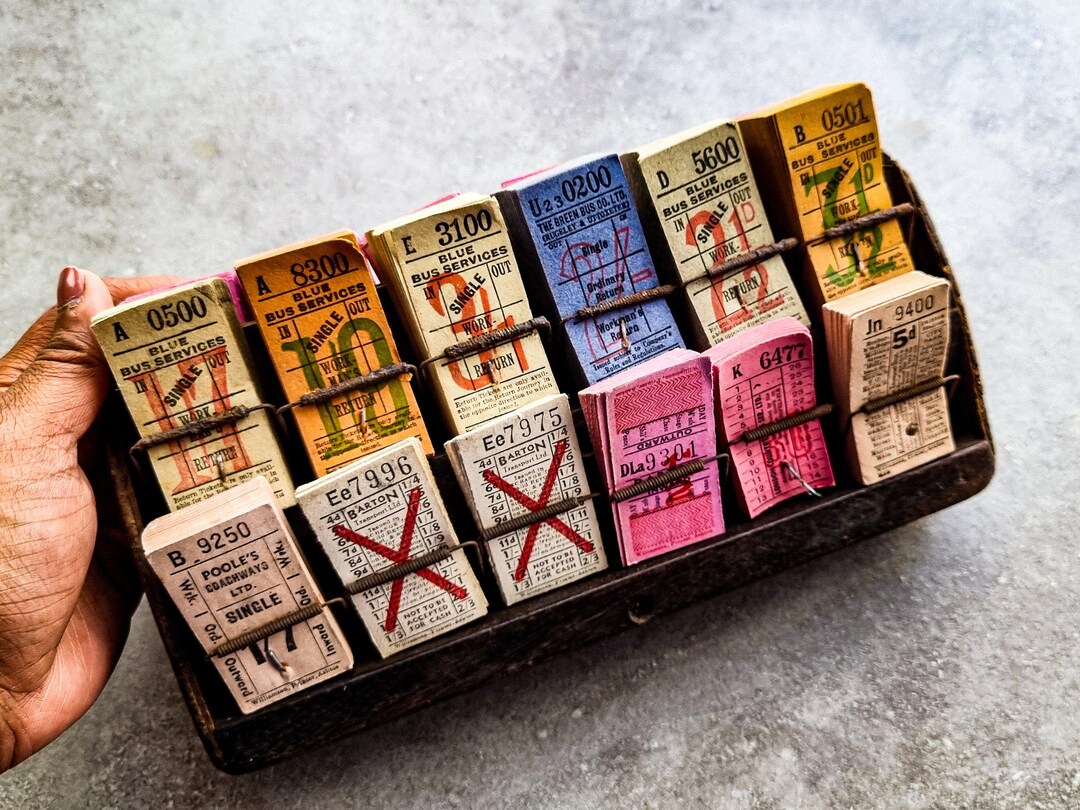 Vintage British Ticket Rack - Etsy