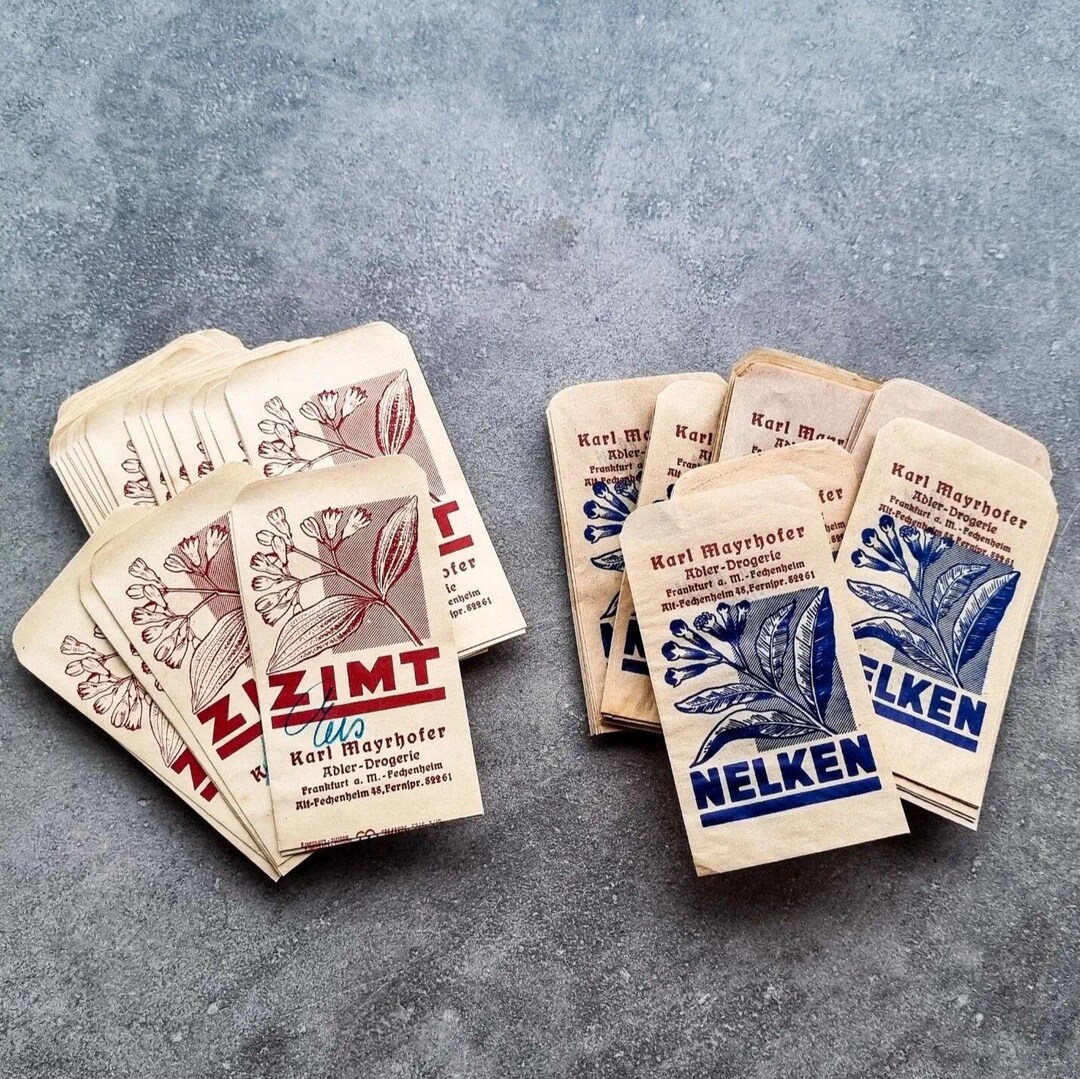 Vintage German Pharmacy Packets - Set of 2 - Etsy