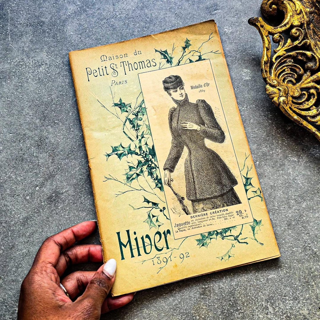 Antique French High-end Boutique Catalogue From 1891-1892 Winter ...
