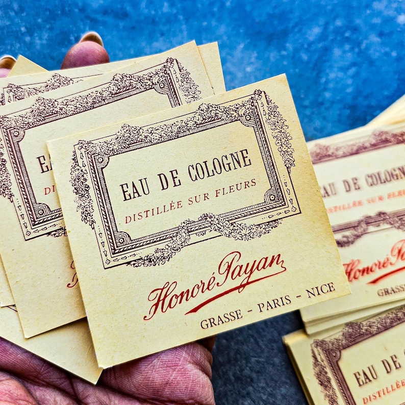 Vintage French Perfume Labels - Sets of 10 - Etsy