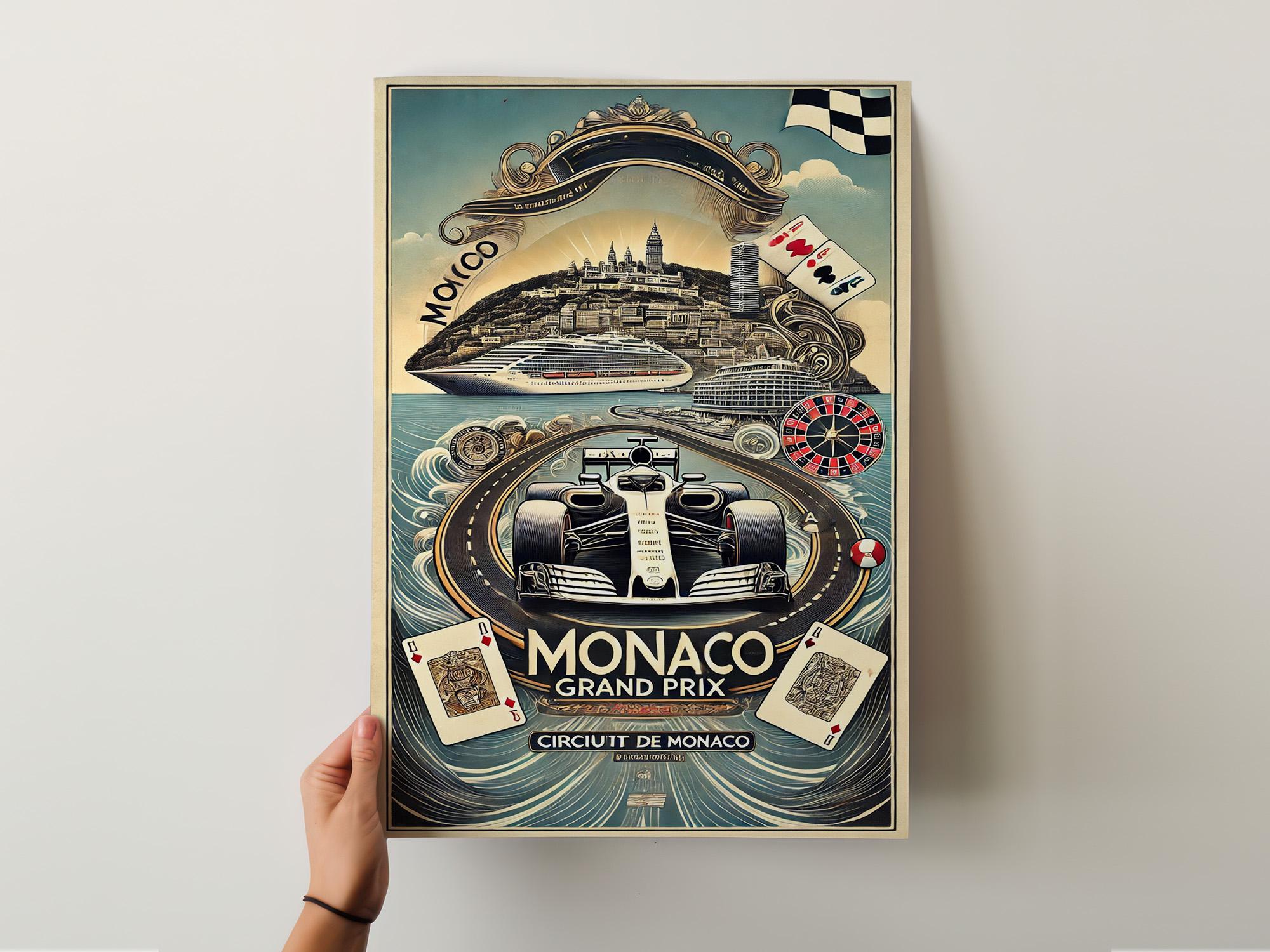 Monaco Grand Prix Unframed Print – Charles Leclerc – Formula 1 Art for ...