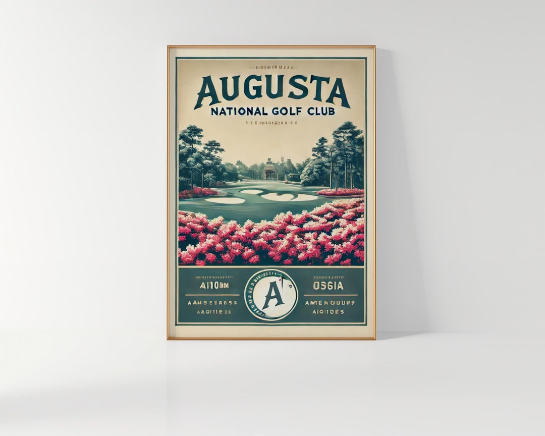 Augusta National Golf Course Wall Art – Vintage Poster Print – Golf ...