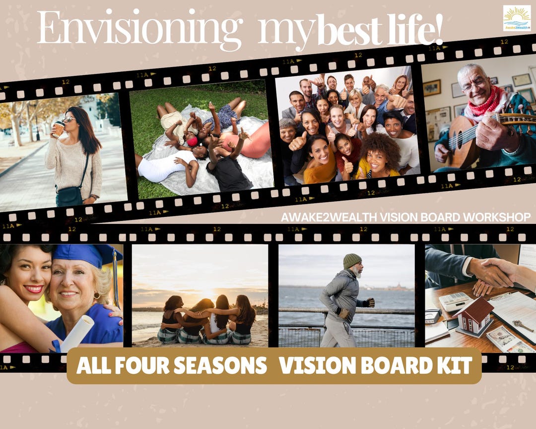 A2W Vision Board KIT- Envisioning MY Best Life! - Etsy