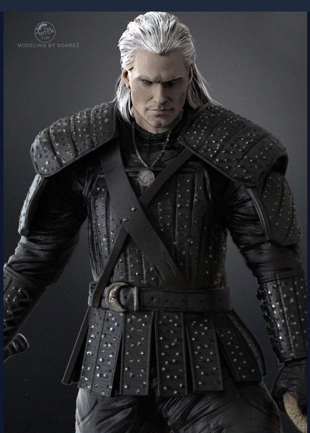 Rivian Geralt 2 , Witch, Handpainted Figurine,3d Printed 12k Fanart Statue - Etsy