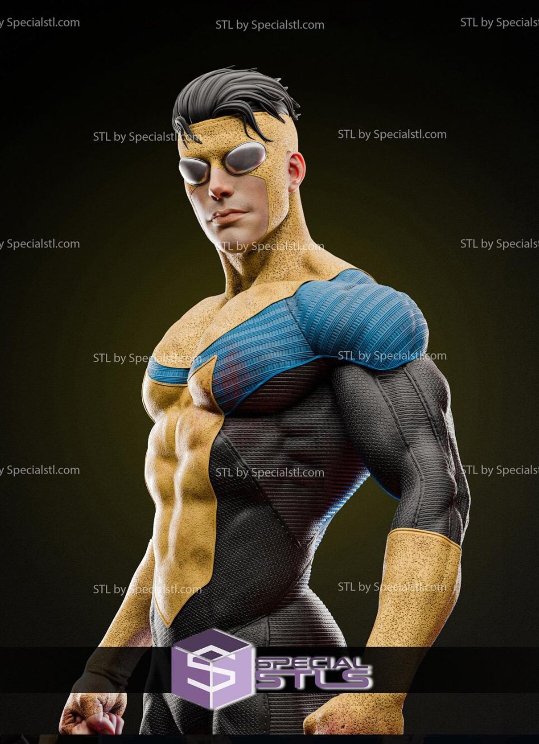 Invicible,handpainted Figurine,3d Printed 12k Fanart Statue - Etsy