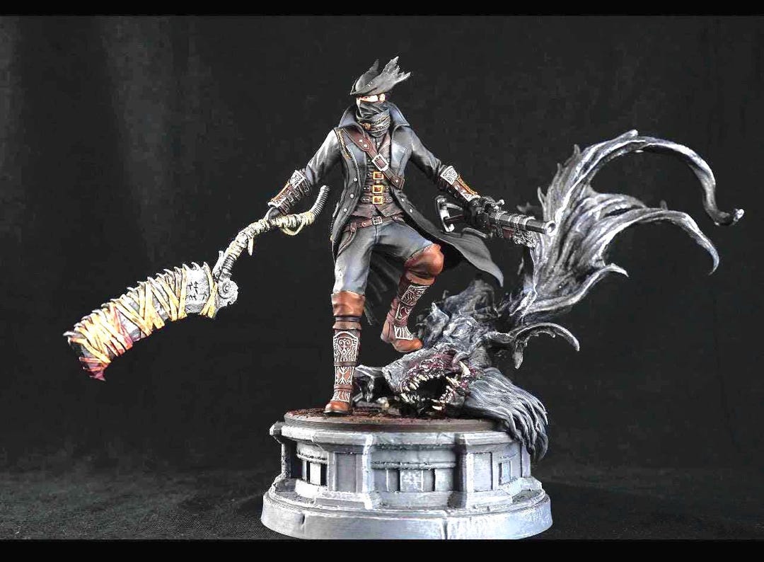 The Hunter, Bloodborne,handpainted Figurine, 3d Printed 12k Fanart ...
