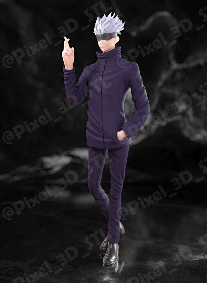 Satorrru Gojon , 3D Printable Jujutsu Kaisen Figure, Jujutsu Kaisen 3D ...
