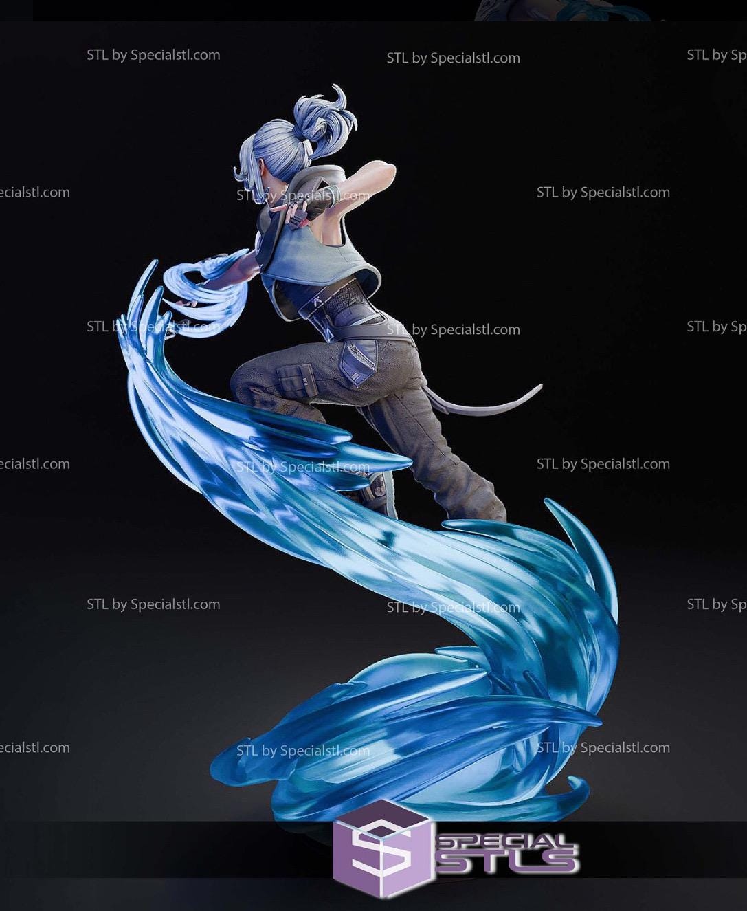Jett, Valorant Game Character,handpainted Figurine,3d Printed 12k ...