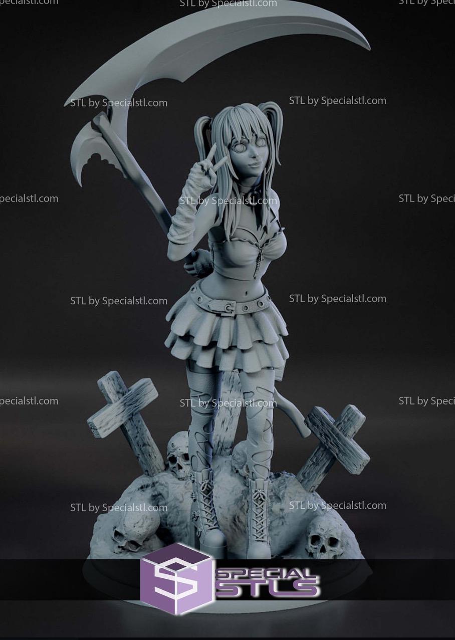 Misa Amane, Death Note, Handpainted Figurine,3d Printed 12k Fanart ...
