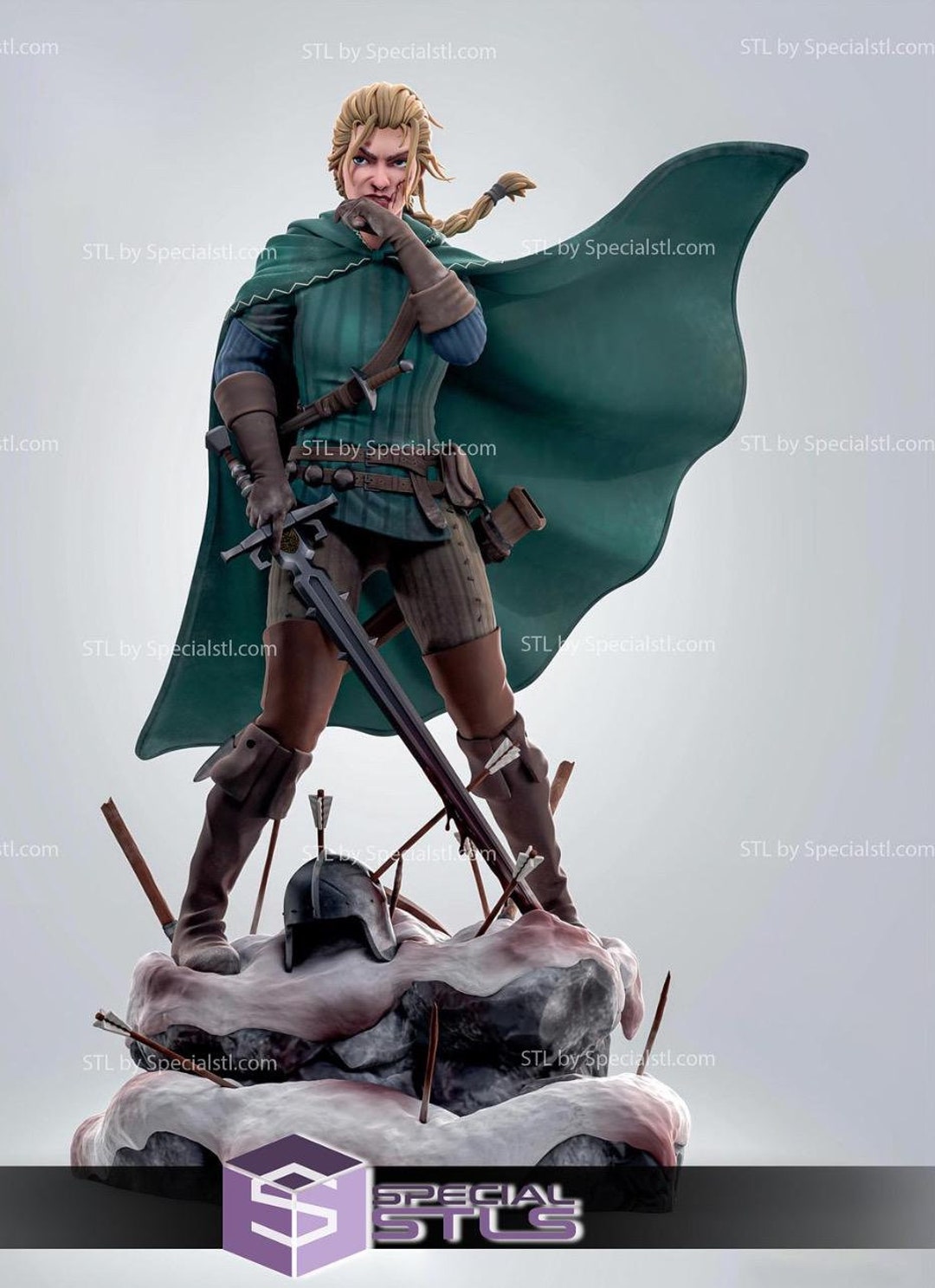 Queen Meve of Lyria , Witcher, Handpainted Figurine,3d Printed 12k ...