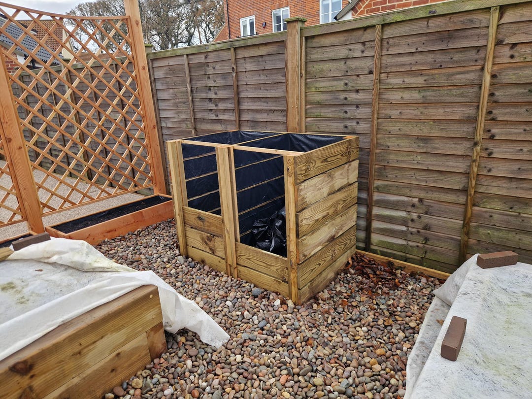 Handmade Wooden Garden Compost Bin - Etsy