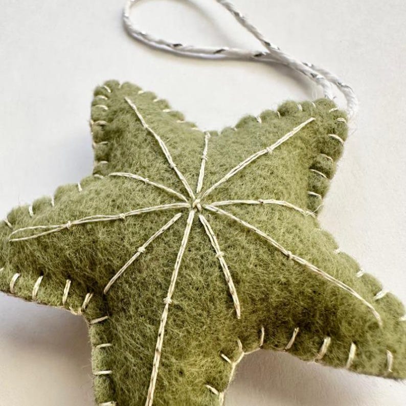 Small Sparkle Star Ornament - Etsy