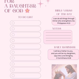 Digital Daily Planner | Printable To-do List | Christian Planner With ...