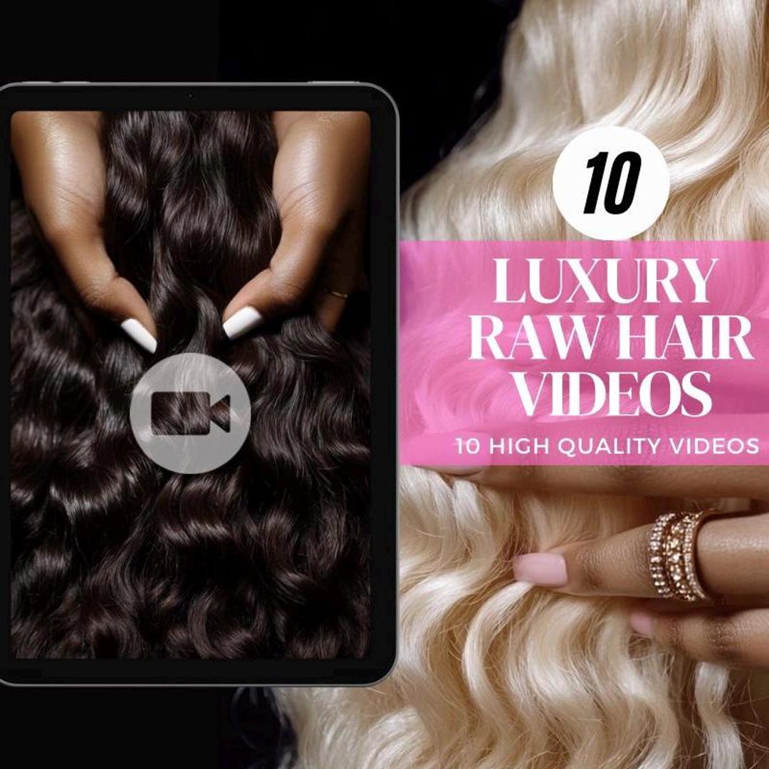 10 Raw Hair Videos: Beauty Stock Footage (digital Download) - Etsy