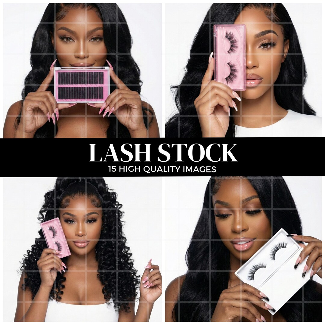 Lash Stock Lash Photos: Beauty Branding (digital Download, 15 Images ...