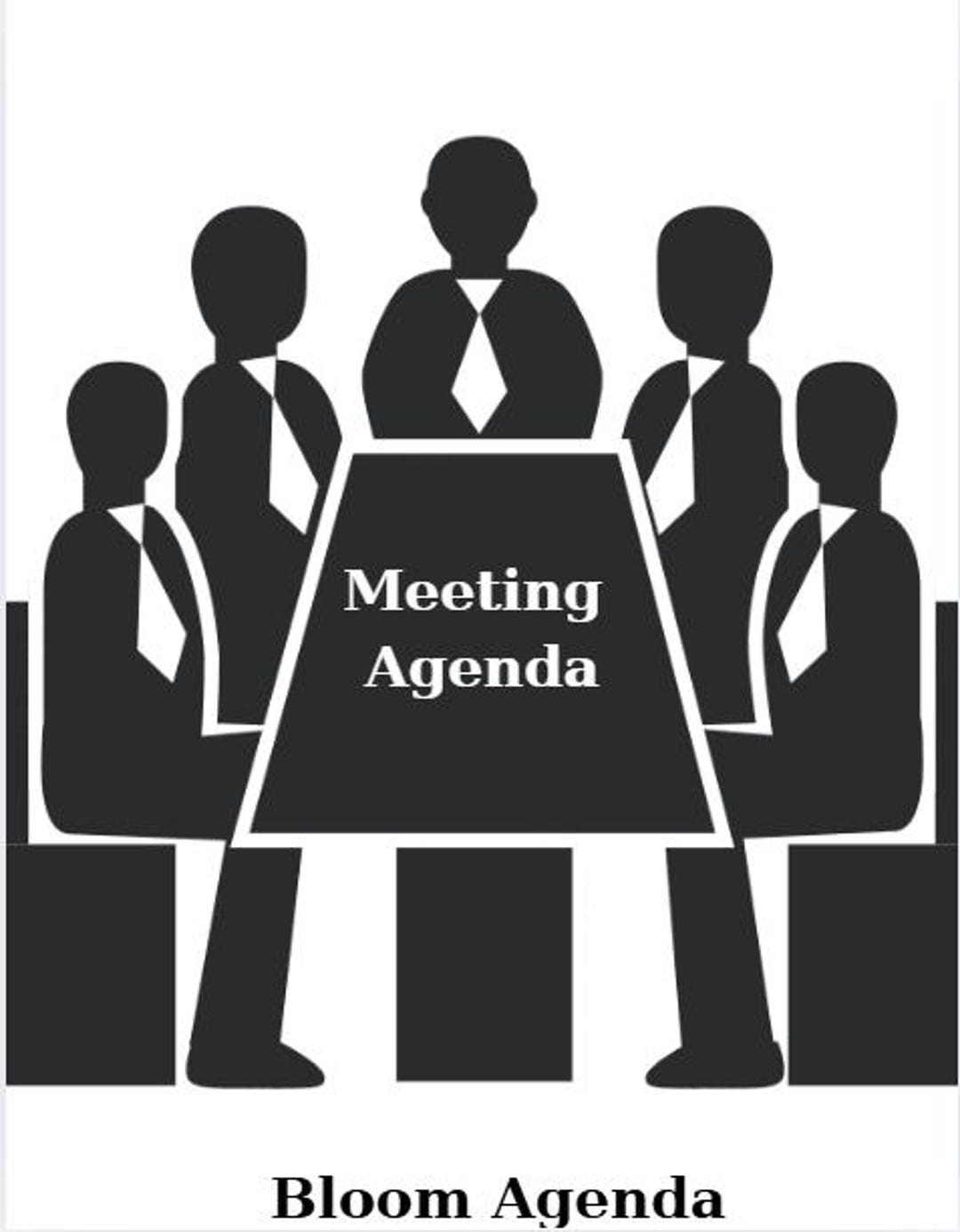 Meeting Agenda for Business | Printable Planner, Organizational Tool ...